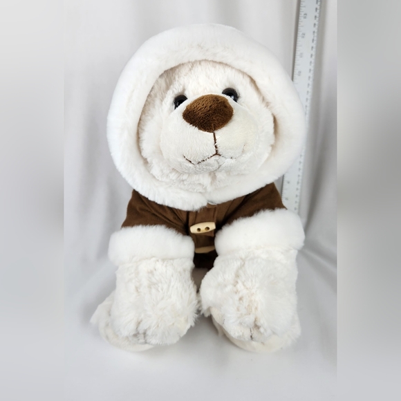 Build-A-Bear | Toys | Build A Bear White Polar Bear Wearing Brown Faux ...